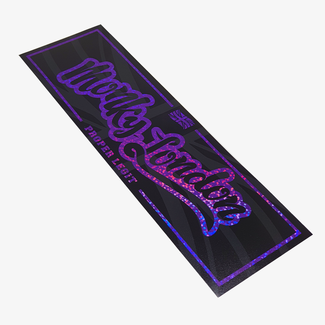 ML Sparkly Boi Purple Slap Sticker – MONKY LONDON
